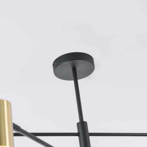 Lampa wisząca SNOW 6 czarno-złota nowoczesna - Light Prestige - Szukam ...